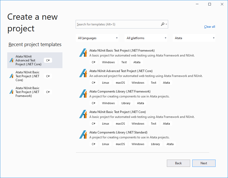 Atata Templates - Visual Studio Marketplace